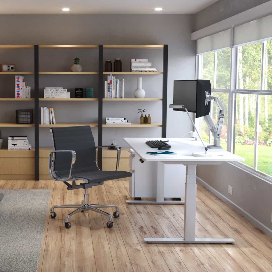 Electric standing desks with precision engineered one-touch controls by ...